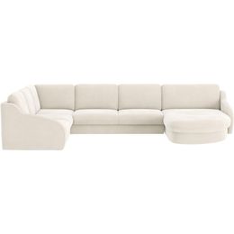 Sit & More sit&more Wohnlandschaft &raquo;Soul U-Form&laquo; wahlweise mit Schlaffunktion und Schubkasten beige 100% Polyester B/H/T: 372cm x 90cm x 227cm, Luxus-Microfaser 