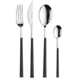 Pinti Inox PINTINOX Besteck-Set &raquo;Sushi&laquo; mit Kunststoffgriff in Holz-Optik grau Edelstahl 18/0 24 Stk.