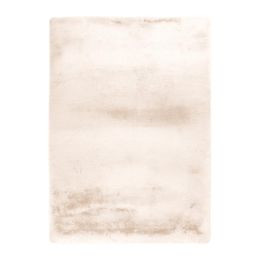 Kayoom Teppich &raquo;Subb 925&laquo; rechteckig 48 mm H&ouml;he Hochflor, Kanninchen Fell Haptik, alle R&auml;ume, leichter Glanz beige Polyester B : 80cm 1 Stk., 48mm, L: 150cm
