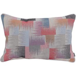 HOCK Dekokissen &raquo;Monti&laquo; mit wei&szlig;em Keder, Kissenh&uuml;lle mit F&uuml;llung, 1 St&uuml;ck bunt Baumwolle, Polyester B/L: 40cm x 60cm, 1 Stk.
