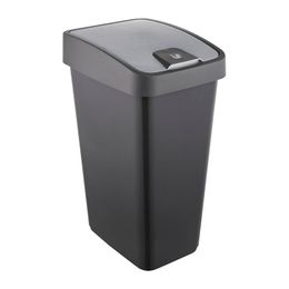 keeeper M&uuml;lleimer &raquo;magne, Abfallbeh&auml;lter mit Flip-Deckel, 40 x 30 x 61,5 cm&laquo; 1 Beh&auml;lter 45 l, komfortabler Soft-Touch-Point, Made in Europe grau 