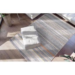 me gusta Teppich &raquo;Faye 1125&laquo; rechteckig 6 mm H&ouml;he Flachgewebe, gedrucktes Motiv, Wohnzimmer, Esszimmer bunt Polyester B : 75cm 1 Stk., 6mm, L: 150cm