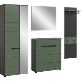 Home Affaire Garderoben-Set &raquo;REHAT, TOPSELLER!, 4-teilig, Breite 220 cm, individuell erweiterbar&laquo; Set, bestehend aus: Garderobenschrank, Kommode, 