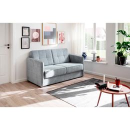 Home Affaire Schlafsofa &raquo;Milano Einzelauszug, Schlaffunktion, schmale Armlehnen, Breite 147cm&laquo; zwei einzeln ausziehbare Liegefunktionen gr&uuml;n 100% 
