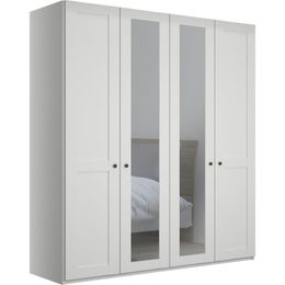 Wiemann Kleiderschrank &raquo;G&ouml;teborg, mit 95&deg; &Ouml;ffnungswinkel, Made in Germany&laquo; inkl. Spiegel und T&uuml;rend&auml;mpfung, moderner Landhausstil wei&szlig; Glas, 