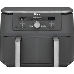 Ninja Hei&szlig;luftfritteuse &raquo;MAX 6-in-1 Dual Zone Air Fryer 9,5L DZ400EU&laquo; 2470 W grau Einheitsgr&ouml;&szlig;e Hei&szlig;luftfritteuse
