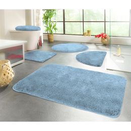 Kinzler Badematte &raquo;Chaozhou, Badvorleger, Badezimmer Teppich&laquo; H&ouml;he 20 mm rutschhemmend beschichtet fu&szlig;bodenheizungsgeeignet Badteppich, Uni Farben, 