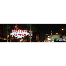 papermoon Fototapete &raquo;Las Vegas Panorama&laquo; matt bunt Vlies B/L: 3,5m x 1m