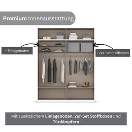 Rauch Kleiderschrank &raquo;Dreht&uuml;renschrank Schrank Garderobe Ankleide Schlafzimmer LAGOA&laquo; 3 verschiedene Ausstattungen BASIC/CLASSIC/PREMIUM (inkl. SOFT-