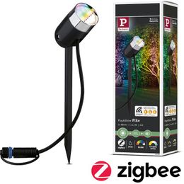 Paulmann LED Gartenstrahler &raquo;Plug & Shine&laquo; LED-Modul 1 Stk. Warmwei&szlig; LED-Modul, RGBW 24V IP44 ZigBee grau 1, &Oslash; 5cm H: 23cm, 1 Stk.