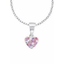 Prinzessin Lillifee Damen Silberkette &raquo;Herz&laquo; mit Kristallstein rosa Silber 925 (Sterlingsilber), L: 38 B: 1,3mm