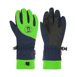 Trollkids Funktions-Handschuhe "Trolltunga" in Dunkelblau/ Gr&uuml;n - 24% | Gr&ouml;&szlig;e 5 | Kinderhandschuhe