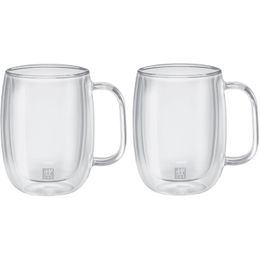Zwilling Gl&auml;ser-Set &raquo;Sorrento Plus&laquo; Doppelwandig, Borosilikatglas, 2-tlg., je 350 ml transparent Borosilikatglas 11,5cm, 350ml, 2 Stk.