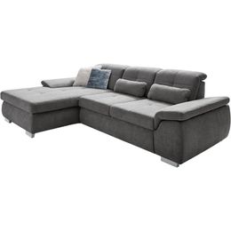Die PlanBar Ecksofa &raquo;MP-IN16037 L-Form, Breite 289 cm, mit Federkern-Polsterung&laquo; mit Sitztiefenverstellung & Zierkissen 100% Polyester B/H/T: 289cm x 