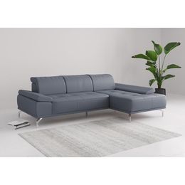 OTTO home Ecksofa &raquo;Caluna&laquo; Inkl.Sitztiefenverstellung, wahlweise mit Kopf- und Armteilverstellung bunt B/H/T: 280cm x 81cm x 174cm, NaturLEDER Stoff, 