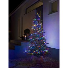 Konstsmide LED-Lichterkette &raquo;Weihnachtsdeko aussen&laquo; 800 Stk.-flammig Micro LED Compactlights, 800 bunte Dioden schwarz Dioden 800 Stk. Flammen 800 Stk