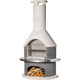 Buschbeck Grillkamin &raquo;Wellington&laquo; BxTxH: 115x70x208 cm grau B/H/T: 115cm x 70cm