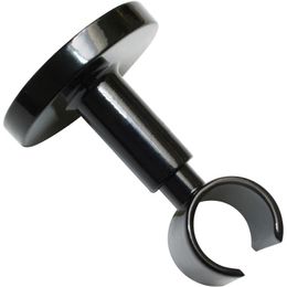 Gardinia Deckentr&auml;ger f&uuml;r Gardinenstangen Serie Einzelprogramm Chicago &Oslash; 20 mm schwarz L: 6cm