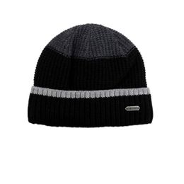 Chillouts Herren Chillouts Strickm&uuml;tze &raquo;Tony Hat&laquo; mit mehrfarbigem Design schwarz Einheitsgr&ouml;&szlig;e