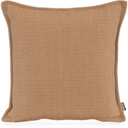 HOCK Dekokissen &raquo;Linova&laquo; Outdoorkissen inkl. F&uuml;llung, 45x45cm, Dekokissen, salbei, gemustert orange Obermaterial: 100% Polypropylen B/L: 50cm x 50cm, 1 Stk