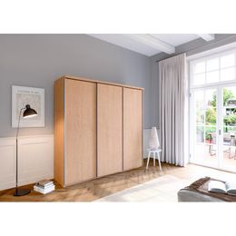 Priess Schwebet&uuml;renschrank &raquo;Arnsberg&laquo; grau Holzwerkstoff Livorno Buche, B/H/T: 215cm x 211cm x 64,5cm, T&uuml;ren: 3 Stk., Basisausf&uuml;hrung