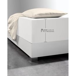 Fleuresse Spannbettlaken &raquo;Comfort XL&laquo; Mako-Jersey, f&uuml;r Matratzen bis 40 cm H&ouml;he, Bettlaken, Spannbetttuch beige Mako-Jersey, Obermaterial: 96% 