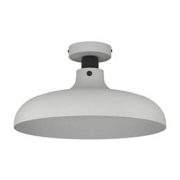 Eglo Deckenleuchte &raquo;MATLOCK&laquo; E27 1 Stk. Deckenlampe, Metall in Grau und Schwarz, Flurlampe, E27, &Oslash; 38 cm grau 1, &Oslash; 38cm H: 21cm, 1 Stk.