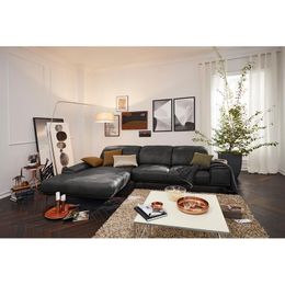 Musterring Wohnlandschaft &raquo;MR 2490 Ecksofa mit erstklassigem Sitzkomfort, Long-Life-Leder&laquo; Fu&szlig; schwarz, Sitzh&ouml;he 48cm, wahlweise mit Funktionen, Ma&szlig;e 342x207 cm 
