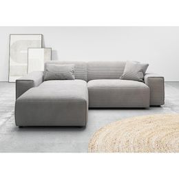 Home Affaire Ecksofa &raquo;Glimminge L-Form auch in Breitcord, Feincord + Easy care-Bezug,&laquo; Breite 234, Zierkissen grau 12% Polyacryl, 88% Polyester B/H/T: