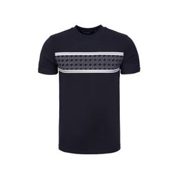 K by KARL LAGERFELD Karl Lagerfeld T-Shirt Herren Gr&ouml;&szlig;e XL dunkelblau / hellgrau