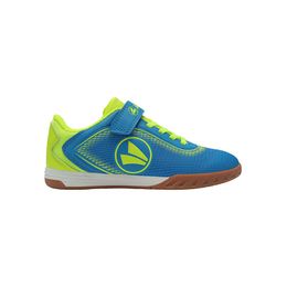 Jako Hallen-Fu&szlig;ballschuhe "Course" in Blau/ Gelb - 53% | Gr&ouml;&szlig;e 30 | Kinder-sportschuhe