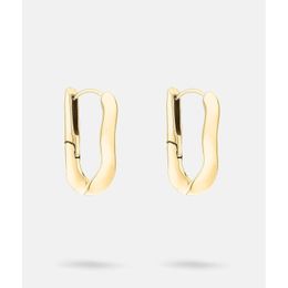 Liebeskind Berlin Damen Paar Creolen &raquo;Schmuck Geschenk Edelstahl Ohrringe The Melting Organic&laquo; gold Edelstahl