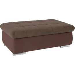 DOMO collection Hocker &raquo;MONA 135x79 cm, praktisch und komfortabel&laquo; mit Stauraumfach braun Struktur fein 100% Polyester;Chenilleoptik 100% Polyester;