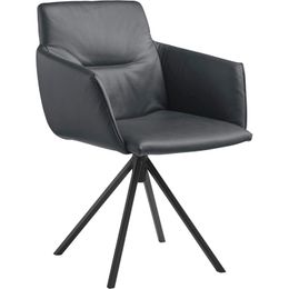 Musterring Polsterstuhl &raquo;JustB! SP500&laquo; () 1 Stk.mit Armlehne, wahlweise mit Drehfunktion, Stativgestell in schwarz blau 1 Stk., Longlife Xtra-Leder Z77, drehbar