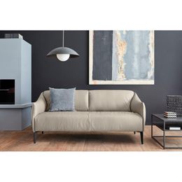 W.Schillig 2,5-Sitzer &raquo;sally Design-Sofa, Loungesofa, bequem, schmale Armlehnen, Breite 194cm&laquo; mit Metall-Winkelf&uuml;&szlig;en in Schwarz pulverbeschichtet, 