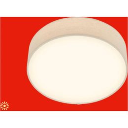 Briloner Leuchten LED Deckenleuchte &raquo;DUCK&laquo; LED-Modul 1 Stk. 30x10,5 cm, Wohnzimmer, Schlafzimmer, Flur, K&uuml;che beige 1, &Oslash; 30cm H: 10,5cm, 1 Stk.
