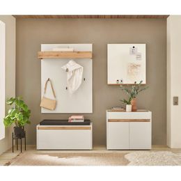 Home Affaire Garderoben-Set &raquo;GIRON/CiTY, moderne Garderobe, Komplettset mit viel Stauraum&laquo; Komplett-Set, 4 Stk. tlg. wei&szlig; Holzwerkstoff B/H/T: 190cmcm