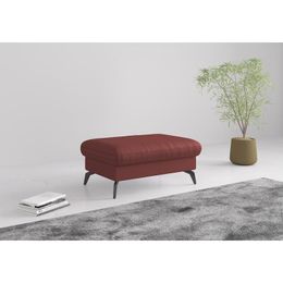 Sit & More sit&more Polsterhocker &raquo;Morris Jubi&laquo; in Echtleder rot B/H/T: 103cm x 44cm x 69cm, NaturLEDER , ohne Stauraum