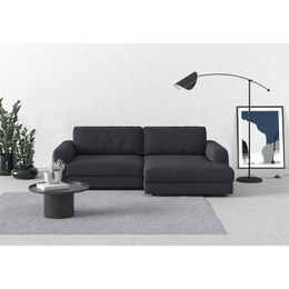 Trendmanufaktur Ecksofa &raquo;Bourbon Mega_Ecke mit tollem Sitzkomfort, Breite 250cm, L-Form&laquo; mit extra hohem Sitzkomfort, auch in Cord erh&auml;ltlich grau 92%