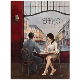 Artland Wandbild &raquo;Caf&eacute;&laquo; Restaurant & Caf&eacute;s 1 Stk. tlg. als Alubild, Leinwandbild, Poster in verschied. Gr&ouml;&szlig;en rot B/H/T: 30cm x 40cm, Leinwandbild Restaurant 