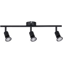 Paulmann LED Deckenleuchte &raquo;Carolina&laquo; GU10 1 Stk. GU10 schwarz 3, H: 12,4cm, 1 Stk.