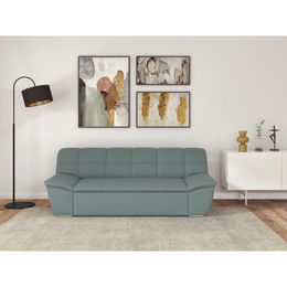 DOMO collection 2-Sitzer &raquo;SPLASH Breite 211 cm, moderne Sitz- und R&uuml;ckensteppung, komfortabel&laquo; flache Armlehnen zum Entspannen gr&uuml;n 100% Polyester B/H