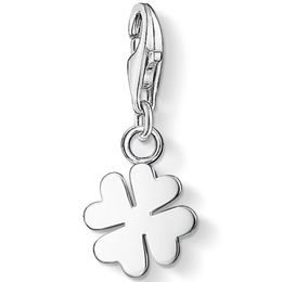 Thomas Sabo Damen Thomas Sabo Charm-Einh&auml;nger &raquo;Kleeblatt&laquo; silber Einheitsgr&ouml;&szlig;e