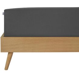 Schiesser Spannbettlaken &raquo;Elli&laquo; f&uuml;r hohe Matratzen und Boxspringbetten, MADE IN GREEN by OEKO-TEX grau Jersey-Elasthan, Obermaterial: 97% Baumwolle, 3% Elasthan