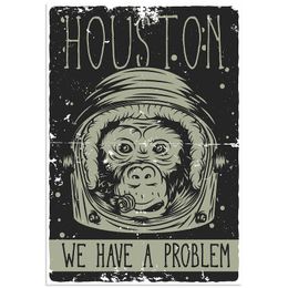 Artland Wandbild &raquo;Houston&laquo; 1 Stk. tlg. als Alubild, Leinwandbild, Poster, Wandaufkleber in verschied. Gr&ouml;&szlig;en grau B/H/T: 70cm x 100cm, Alubilder / 