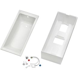 Ottofond Badewanne &raquo;Set K&ouml;rpferformbadewanne&laquo; H&ouml;he 58 cm 1600/750 mm, K&ouml;rperformbadewanne wei&szlig; Sanit&auml;racryl Einheitsgr&ouml;&szlig;e