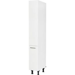 Nobilia Apothekerschrank &raquo;"Touch", mit 5 Einh&auml;ngek&ouml;rben, Breite 30 cm, H&ouml;he 216,6 cm,&laquo; vormontiert, Ein- und Auszugsd&auml;mpfung SoftStoppPro wei&szlig; B/H/T: 