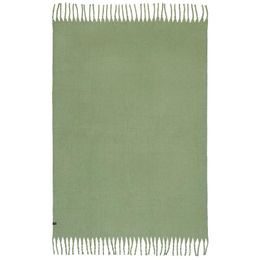 Sch&ouml;ner Wohnen Kollektion SCH&Ouml;NER WOHNEN-Kollektion Wohndecke &raquo;Plenty&laquo; mit langen Fransen gr&uuml;n 100% Polyester B/L: 140cm x 200cm