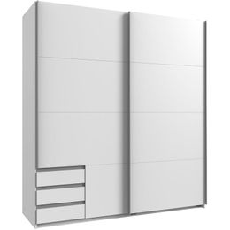 wimex Schwebet&uuml;renschrank &raquo;Emden&laquo; Mit Au&szlig;enschubk&auml;sten wei&szlig; B/H/T: 180cm x 198cm x 64cm, Schubladen: 3 Stk. T&uuml;ren: 2 Stk.
