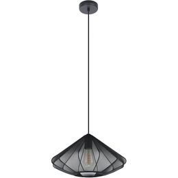 Eglo H&auml;ngeleuchte &raquo;Dolwen H&auml;ngelampe, Pendelleuchte, Esszimmerlampe Japanisch, E27, Lampe&laquo; E27 1 Stk. H&auml;ngeleuchte - H110 x &Oslash;42,5 cm - schwarz - 1X40W